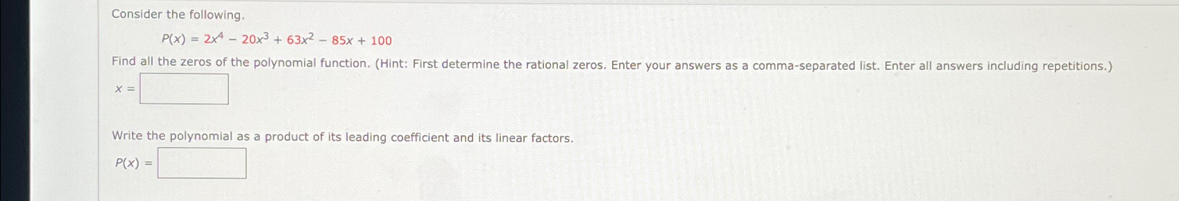 Consider the | Chegg.com