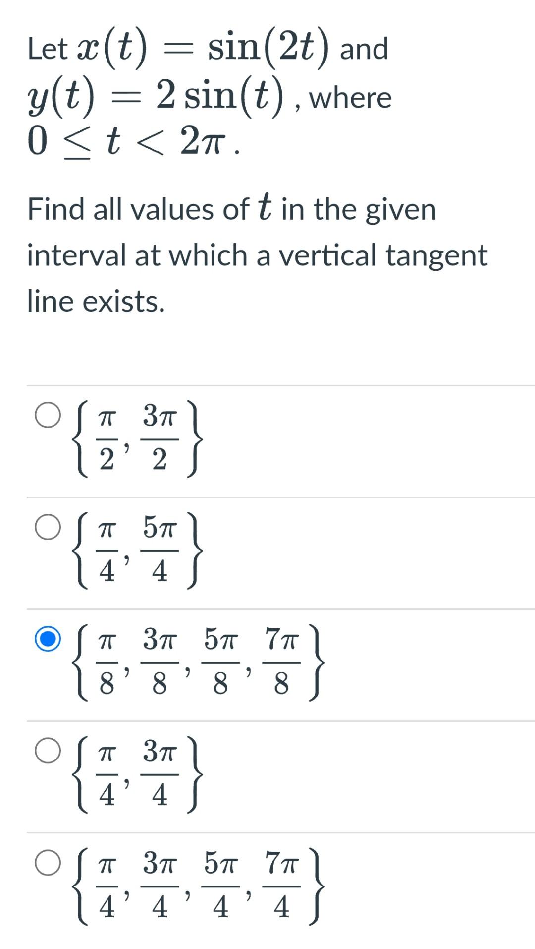 Solved Let X T Sin 2t And T Y T 2 Sin T Where 0