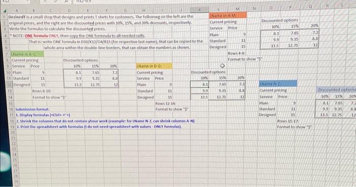 Solved 2 Shrink The Columns That Do Not Contain Yhour Work 9809