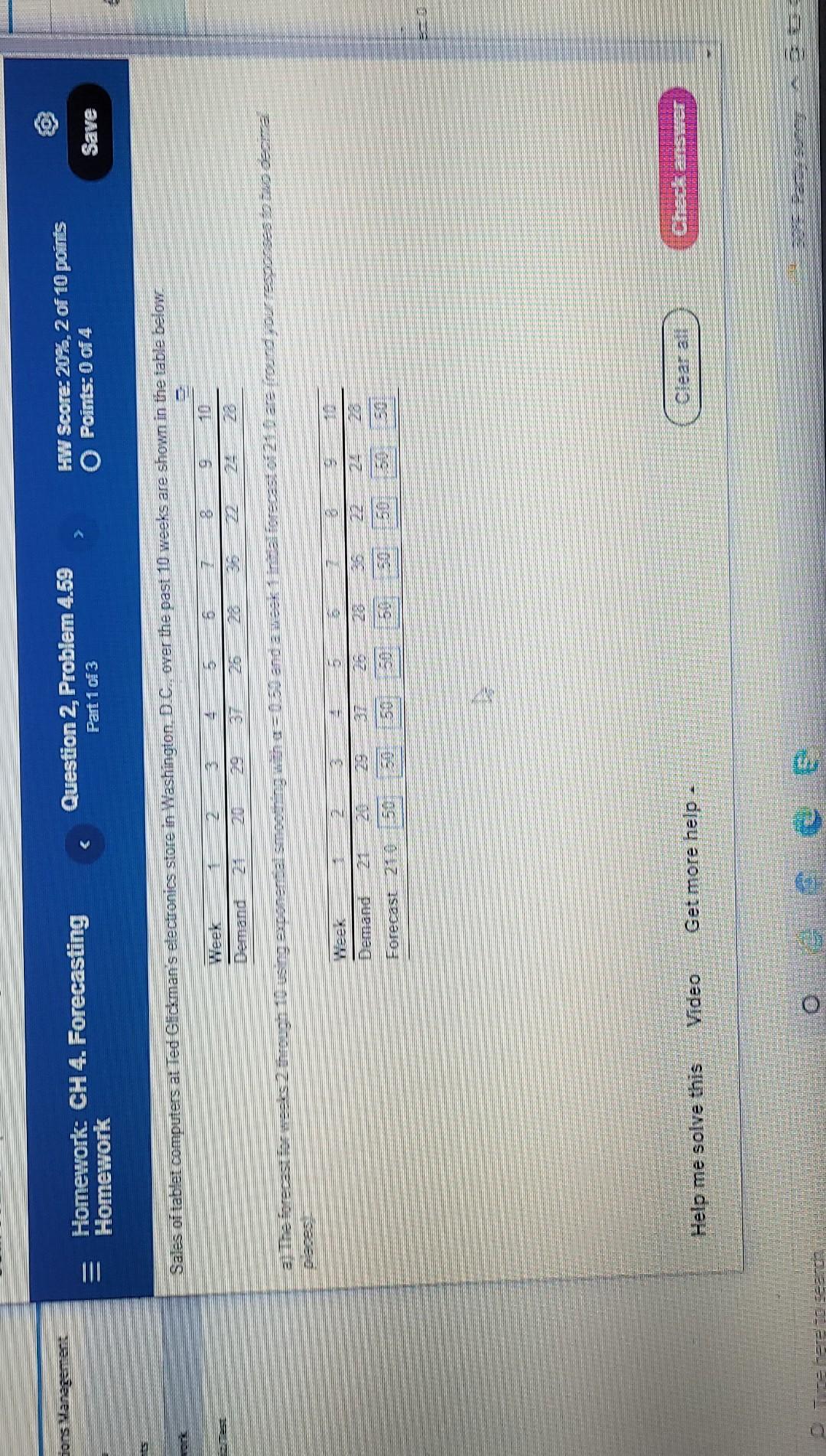 Solved Cons Maras Homework Ch 4 Forecasting Homework