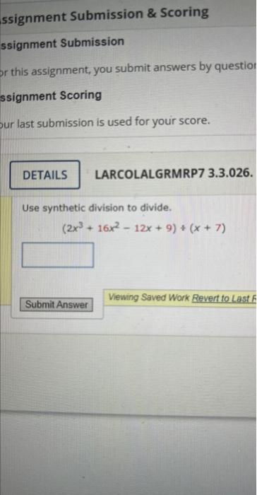 Solved ssignment Submission \& Scoring ssignment Submission | Chegg.com Solved ssignment Submission \& Scoring ssignment Submission | Chegg.com