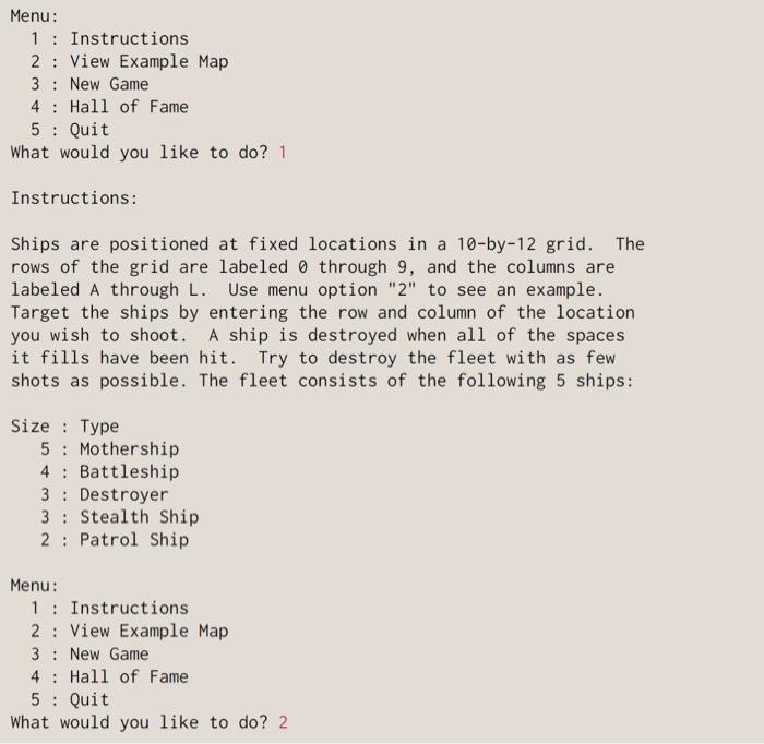 Solved Create a space themed single player variation of | Chegg.com