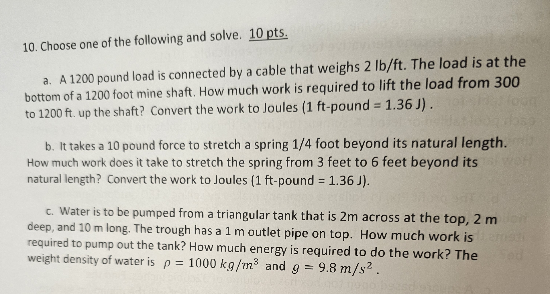 Solved Choose one of the following and solve. 10pts.a. ﻿A | Chegg.com