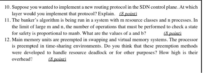 Solved 10 Suppose You Wanted To Implement A New Routing