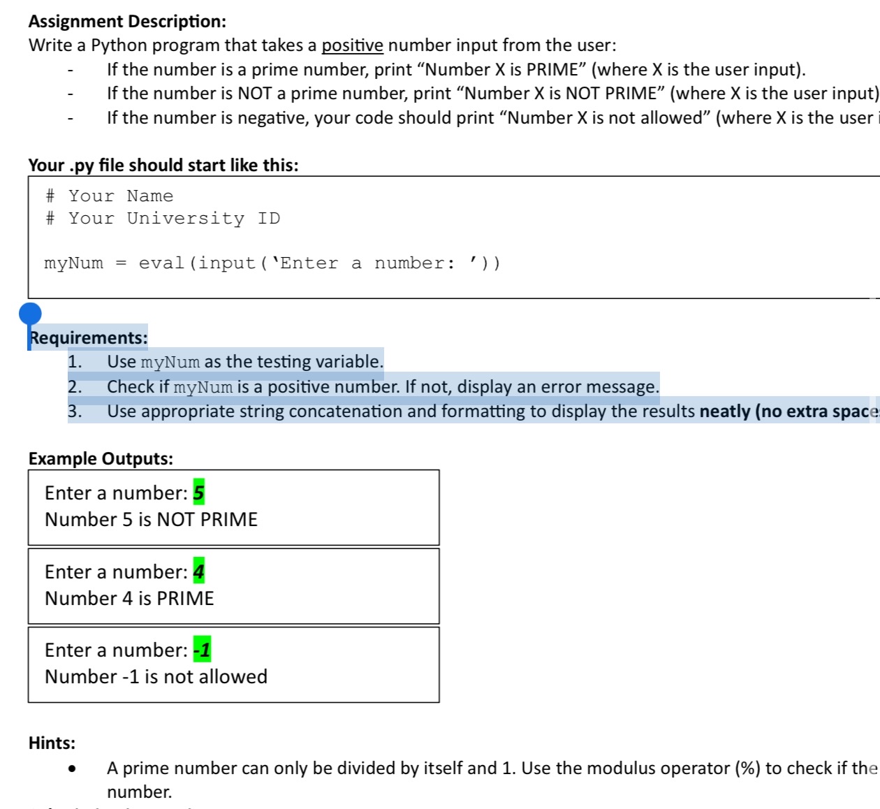 Solved Assignment DescriptWrite a Python program that takes | Chegg.com