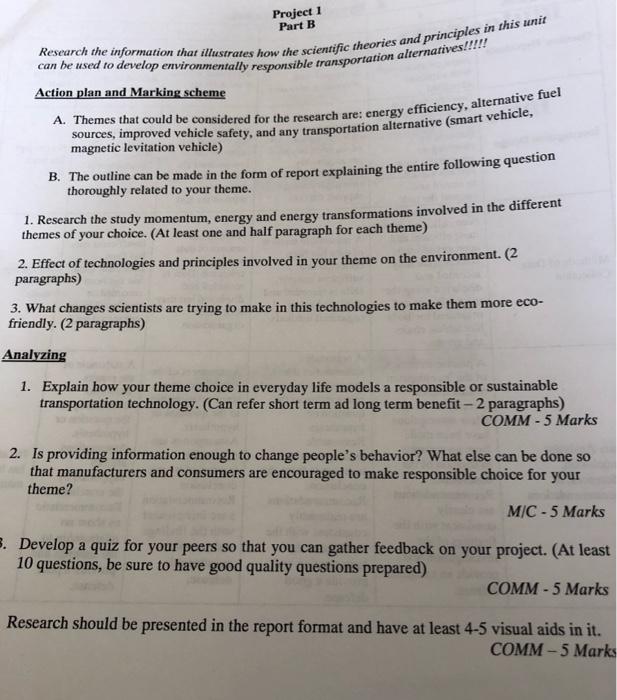 Solved Project 1 Part B Research the information that | Chegg.com