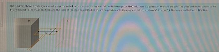 Solved The diagram shows a rectangular conducting coil with | Chegg.com