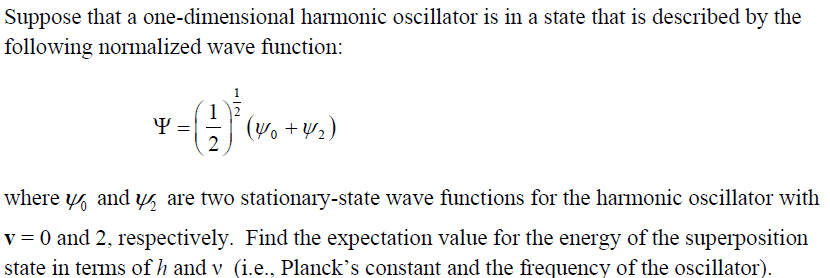 Solved Suppose that a one-dimensional harmonic oscillator | Chegg.com