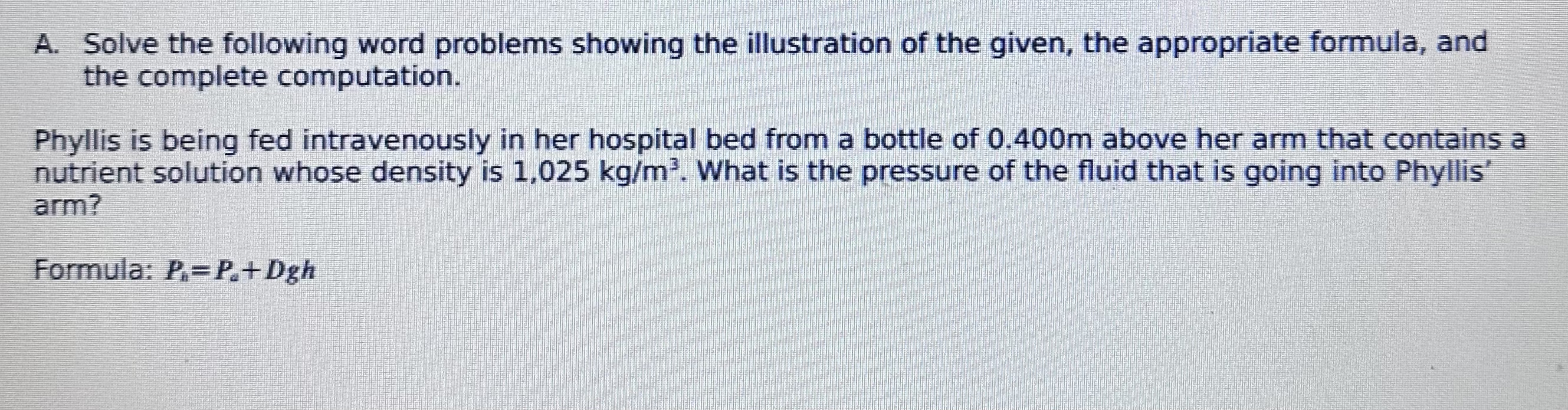 Solved Solve the following word problems showing the | Chegg.com