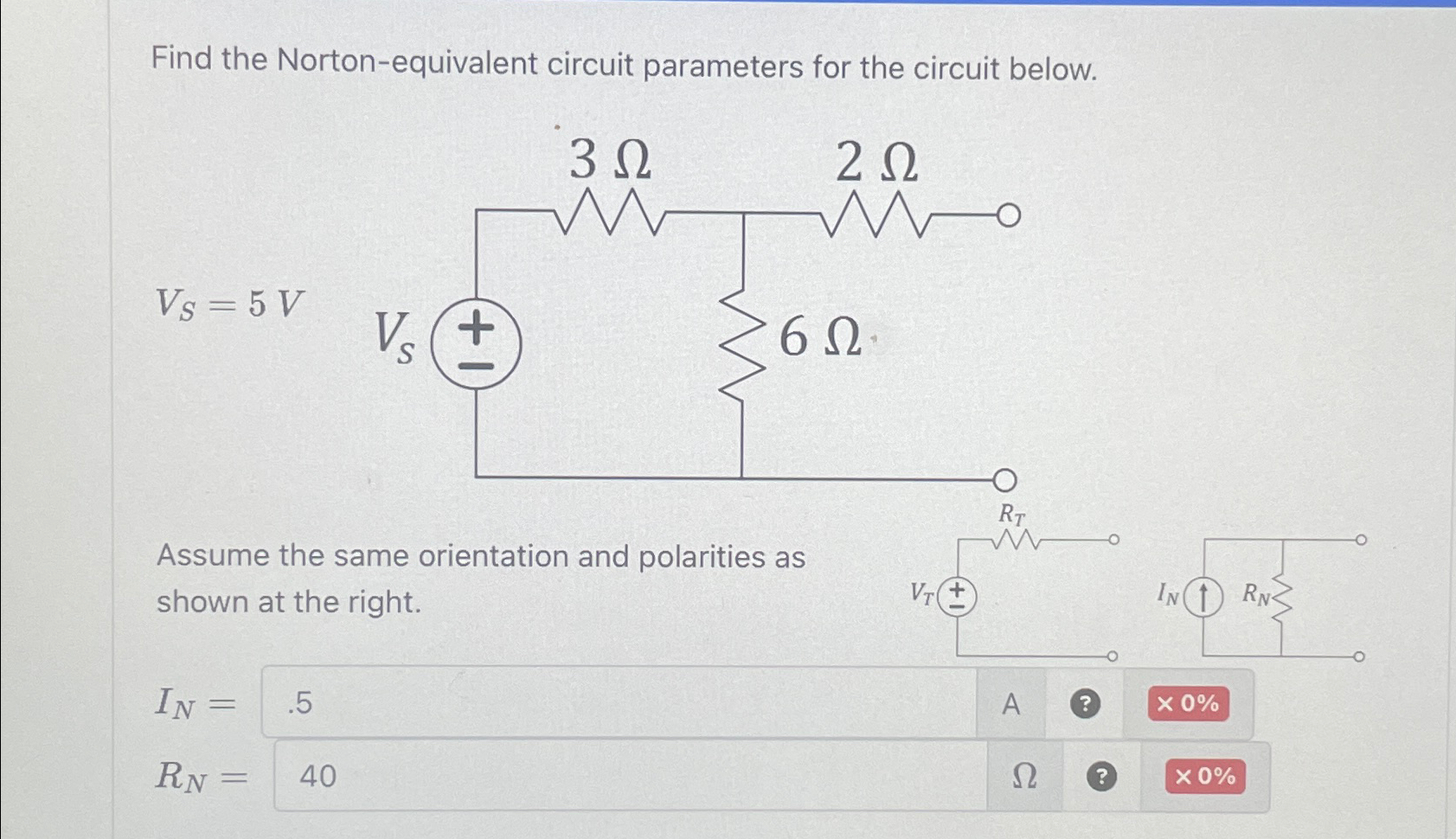 Solved Find the Norton-equivalent circuit parameters for the | Chegg.com