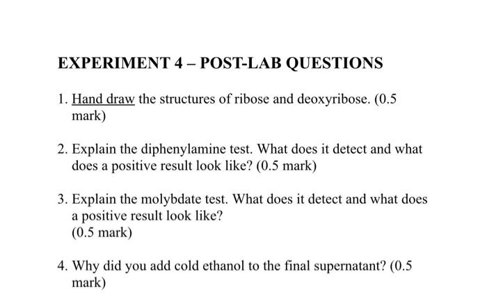 Solved EXPERIMENT 4 - POST-LAB QUESTIONS 1. Hand draw the | Chegg.com
