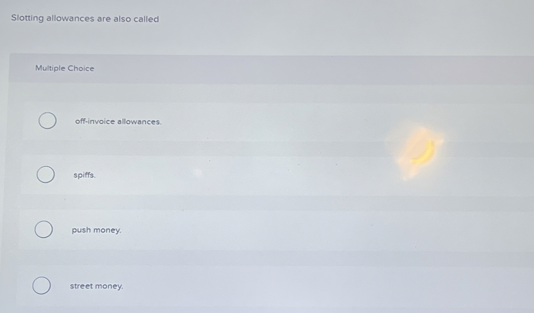 Solved Slotting allowances are also calledMultiple | Chegg.com