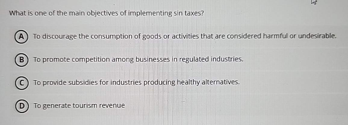 Solved What is one of the main objectives of implementing | Chegg.com