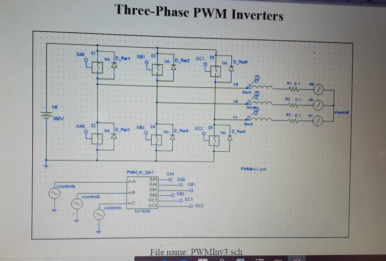 simulate the following using psim and answer the | Chegg.com simulate the following using psim and answer the | Chegg.com