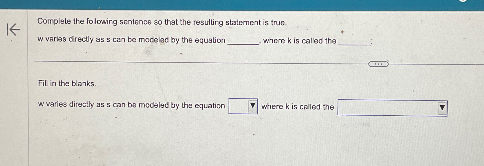 Solved Complete the following sentence so that the resulting | Chegg.com
