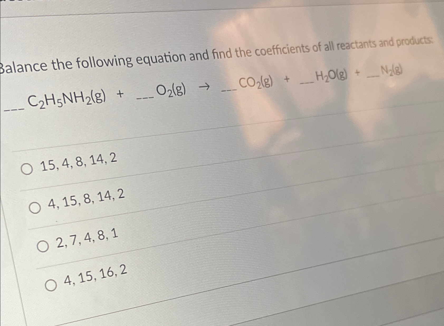 Solved Balance the following equation and find the | Chegg.com