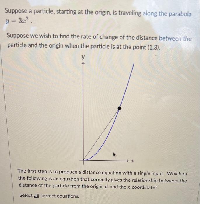 Solved Suppose a particle, starting at the origin, is | Chegg.com