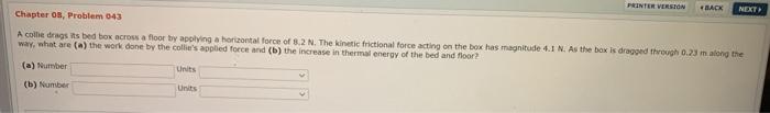Solved PRINTER VERSION BACK NEXT Chapter 03, Problem 043 A | Chegg.com