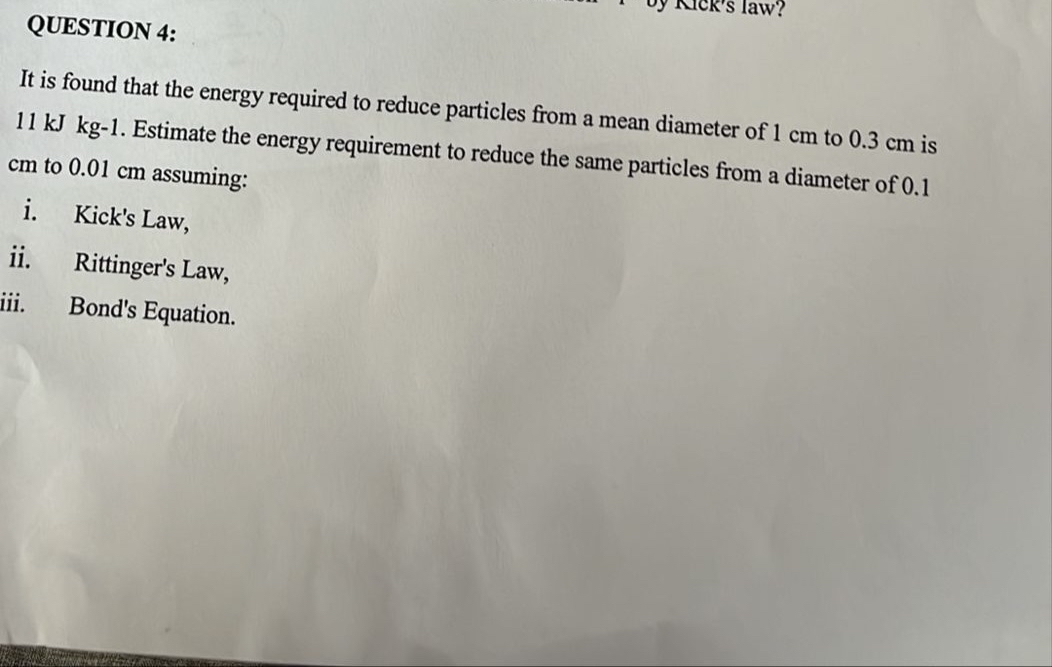 Solved It is found that the energy required to reduce | Chegg.com