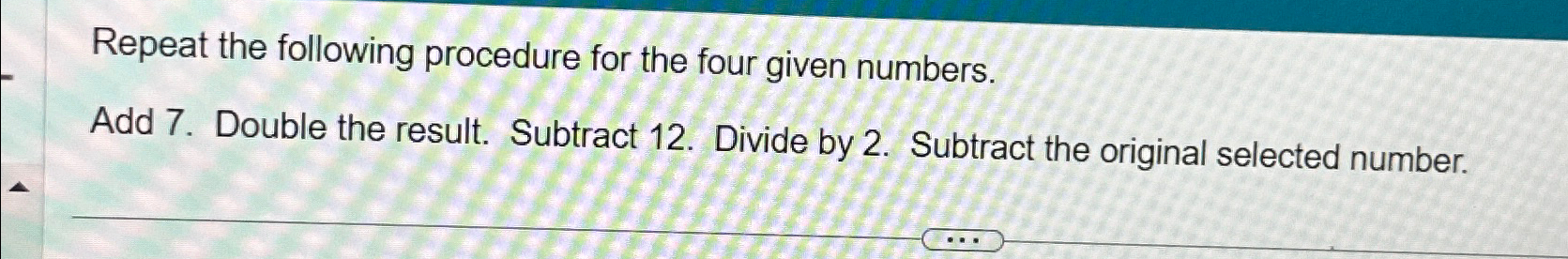 Repeat the following procedure for the four given | Chegg.com