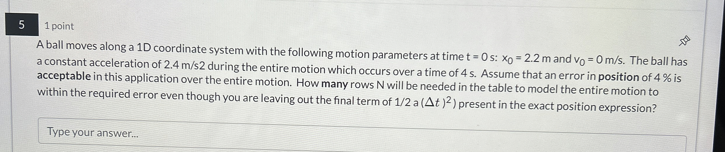 Solved 51 ﻿pointA ball moves along a 1D coordinate system | Chegg.com
