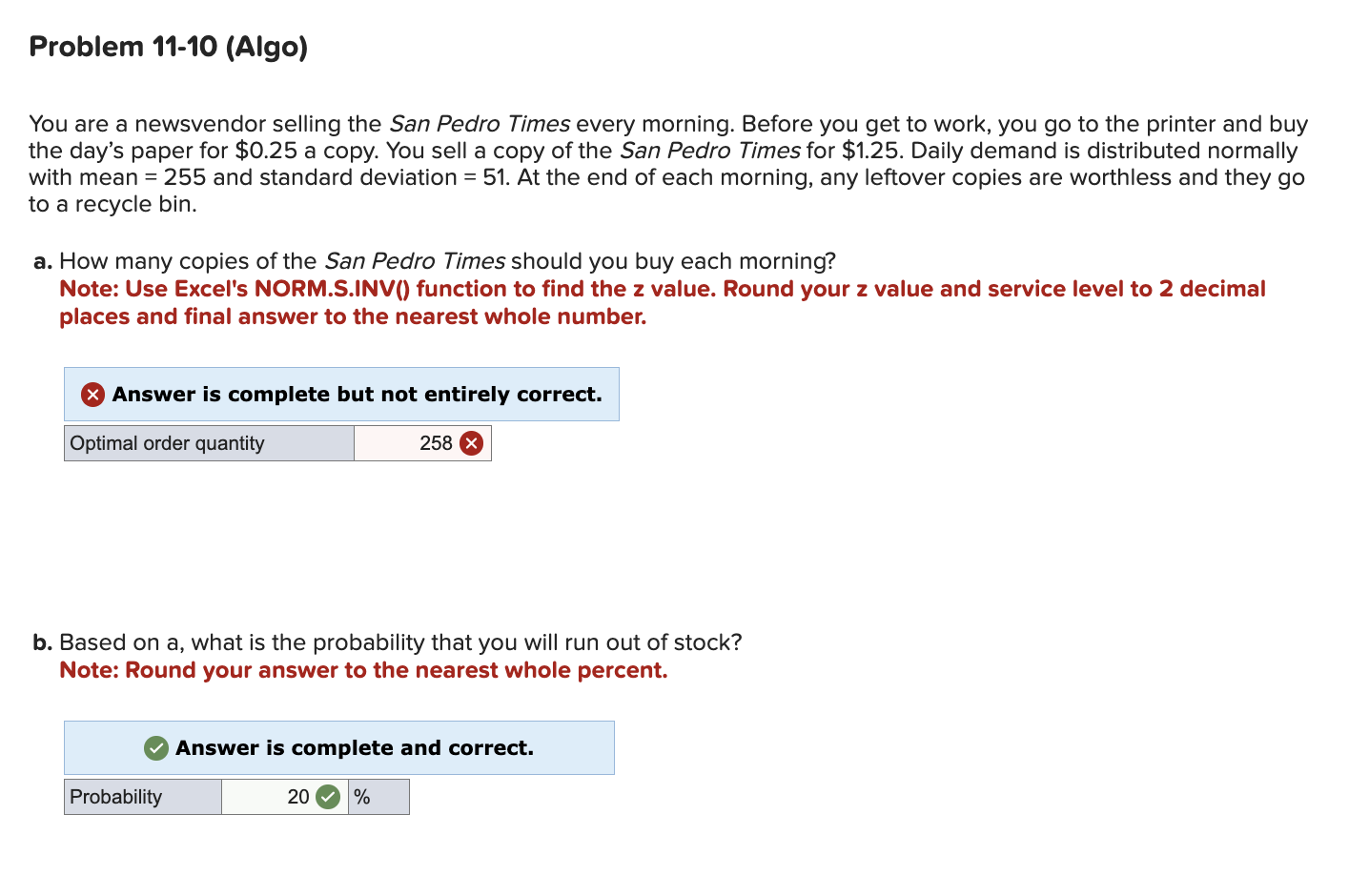 Solved Problem 11-10 (Algo)You are a newsvendor selling the | Chegg.com
