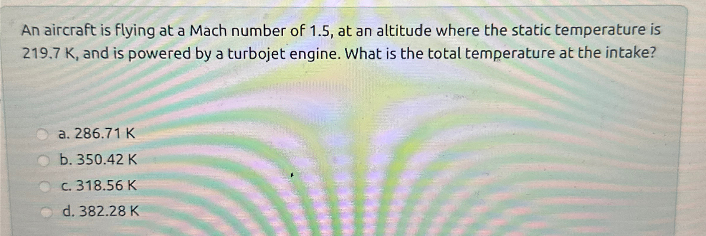 Solved An aircraft is flying at a Mach number of 1.5 , ﻿at | Chegg.com