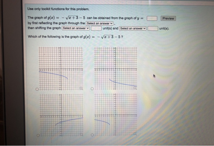 Solved Preview Use only toolkit functions for this problem. | Chegg.com