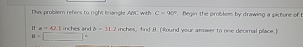 Solved This problem refers to right triangle ABC with C=90°. | Chegg.com