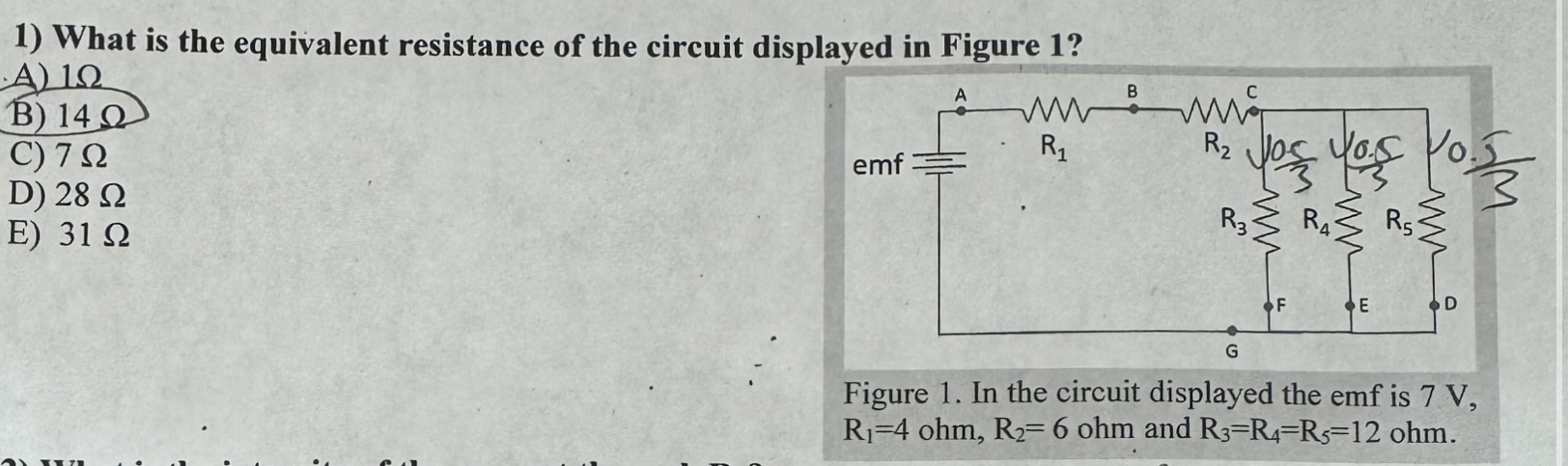 Solved What is the equivalent resistance of the circuit | Chegg.com
