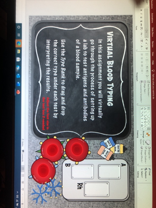 Solved Transition Animations Slide Show Review View Help out | Chegg.com