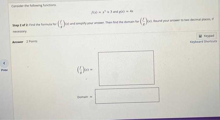 Solved Consider the following functions. f(x)=x3+3 and | Chegg.com