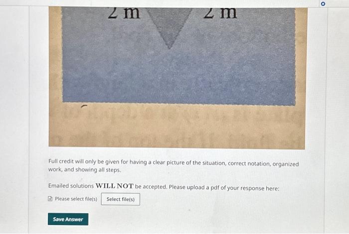 Solved Q6 Hydrostatic Force 25 Points A triangular plate, as | Chegg.com