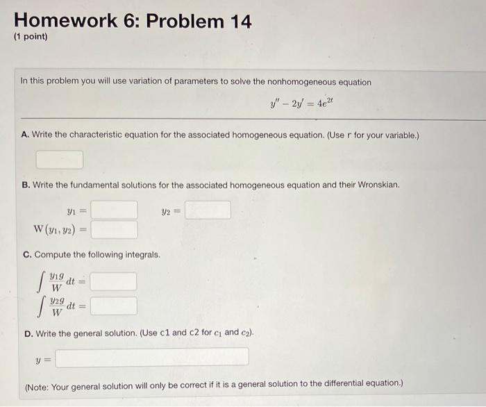 Solved Homework 6: Problem 14 (1 point) In this problem you | Chegg.com Solved Homework 6: Problem 14 (1 point) In this problem you | Chegg.com