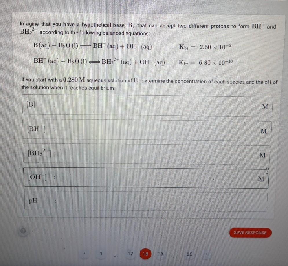Solved Imagine that you have a hypothetical base, B, that | Chegg.com