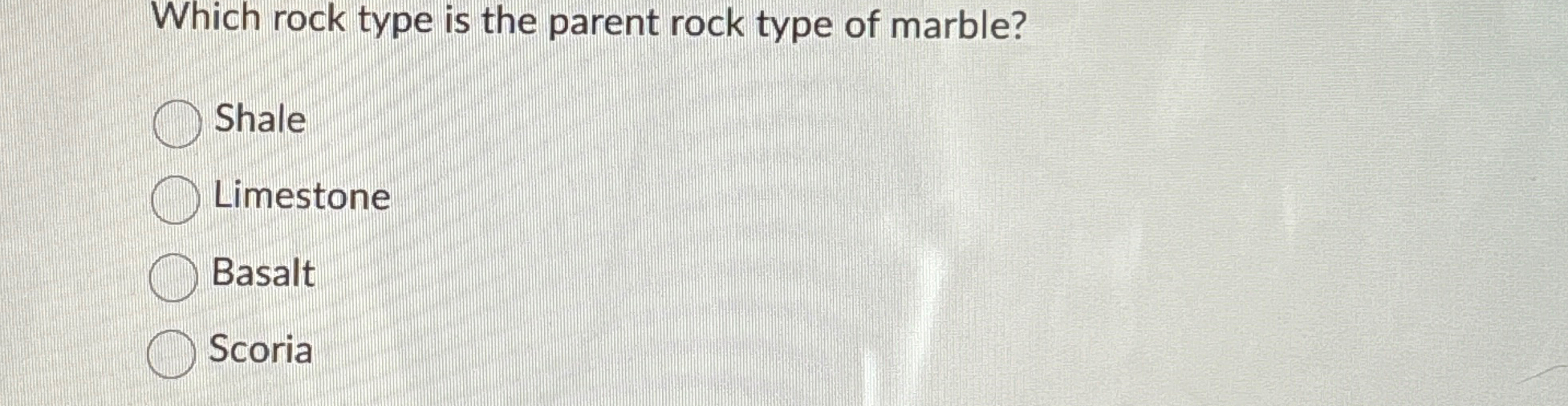 Solved Which rock type is the parent rock type of | Chegg.com