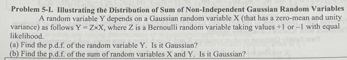 Solved Problem 5-1. Illustrating the Distribution of Sum of | Chegg.com