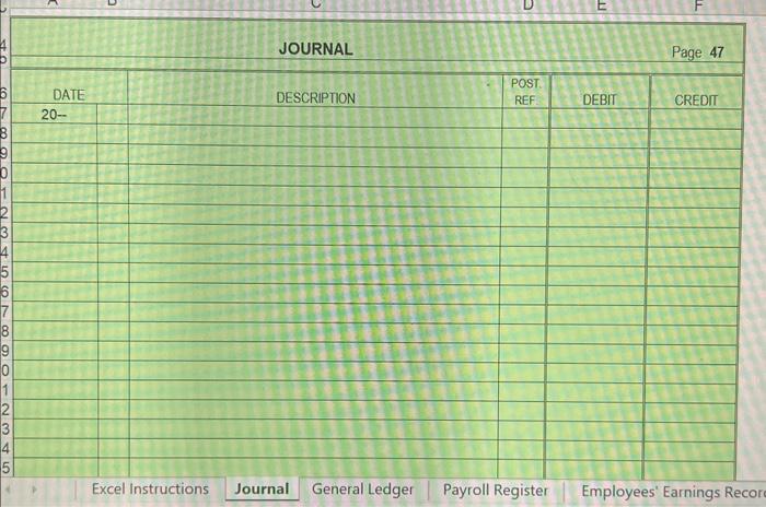 Excel Instructions CAUTION: Read Appendix A for | Chegg.com