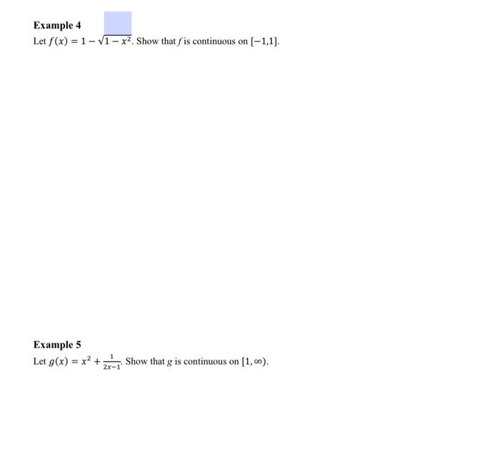 Solved Example 4 Let Fx 1 √1 X² Show That Fis 