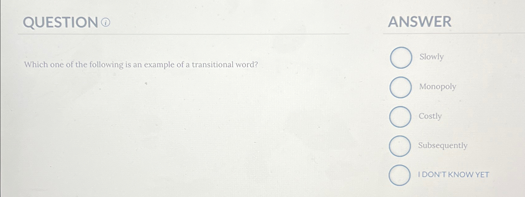 Solved QUESTION (i)Which one of the following is an example | Chegg.com