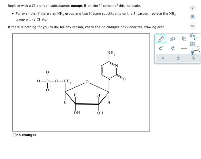 Solved Replace with a Cl atom all substituents except H on | Chegg.com