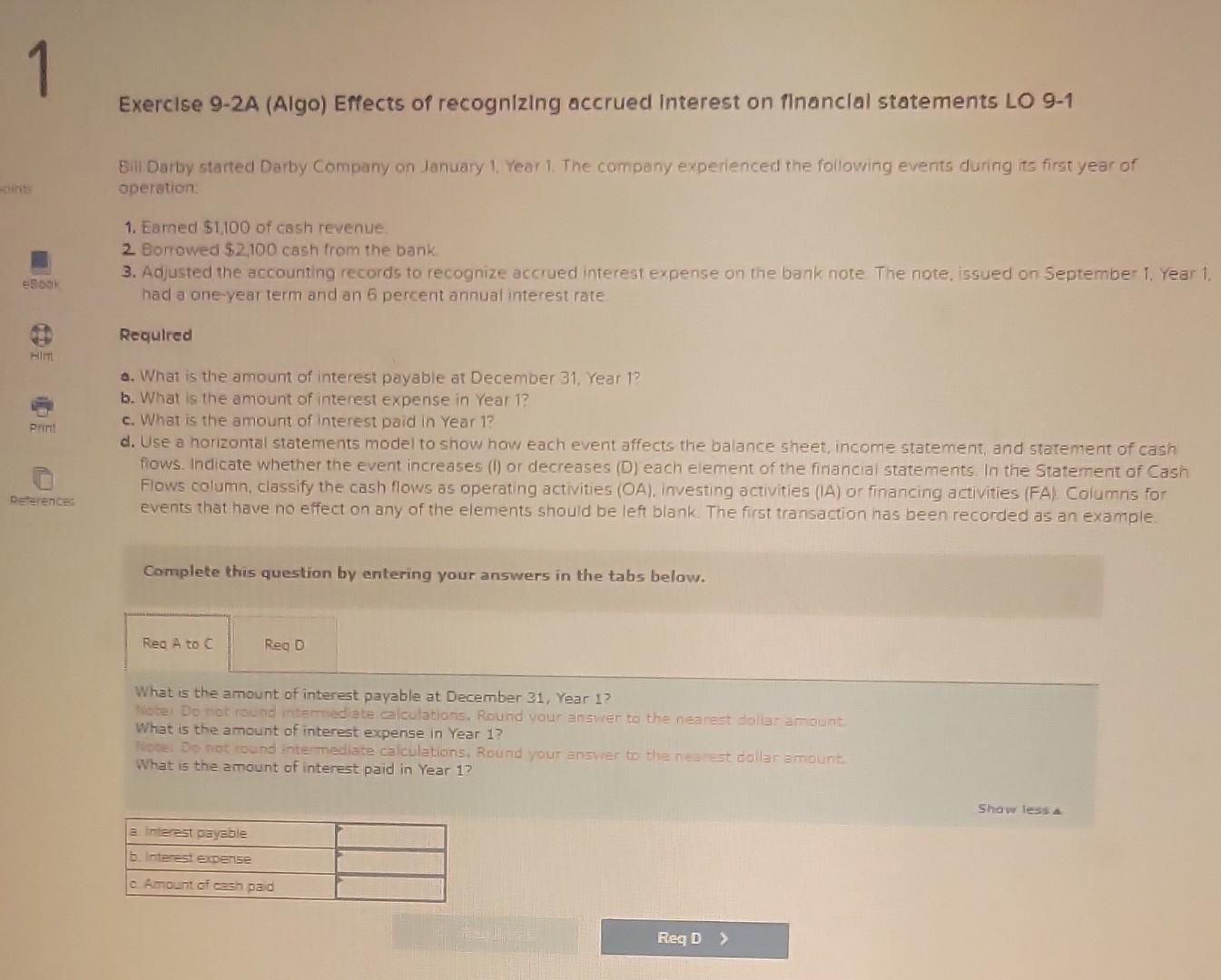 Solved Exercise 9-2A (Algo) Effects of recognizing accrued | Chegg.com