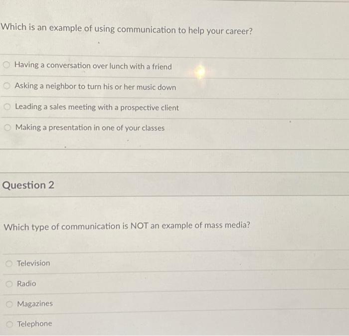 Which is an example of using communication to help | Chegg.com