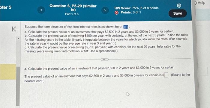 Solved pter 5 K Question 6, P5-29 (similar to) Part 1 of 3 | Chegg.com Solved pter 5 K Question 6, P5-29 (similar to) Part 1 of 3 | Chegg.com