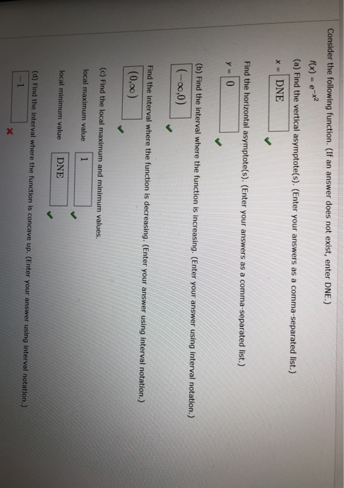 Solved (d) Find the interval where the function is concave | Chegg.com