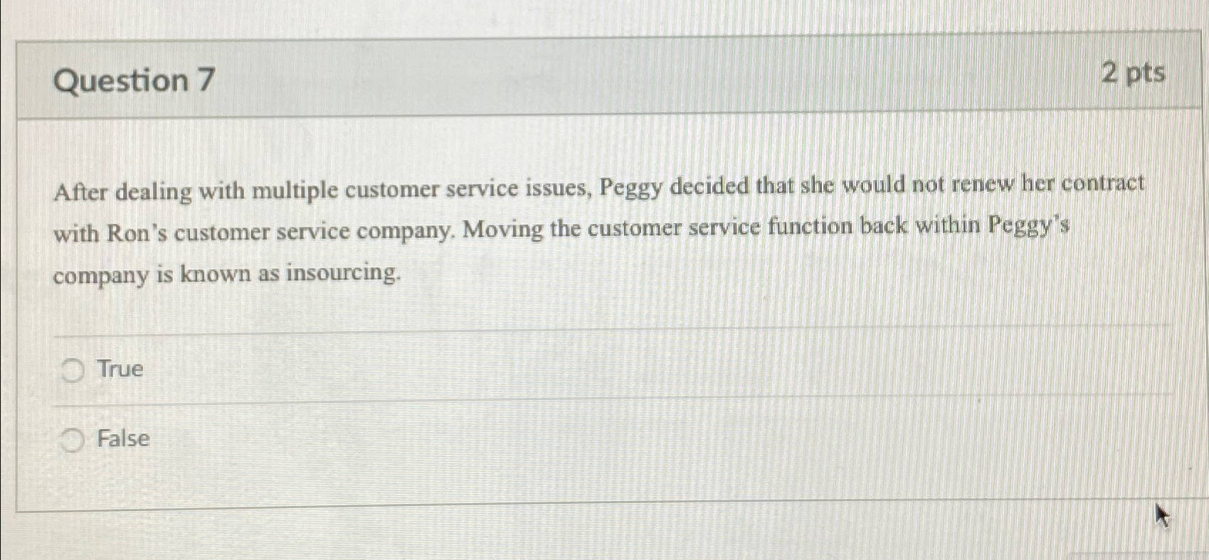 Solved Question 72 ﻿ptsAfter dealing with multiple customer | Chegg.com