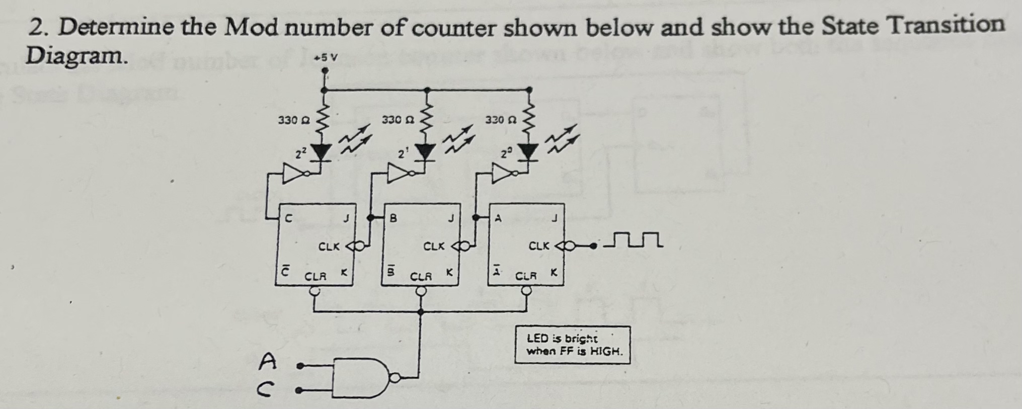Solved Asynchronous counter: Type of - ﻿sunter in which each | Chegg.com