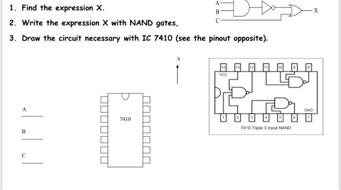 Solved 1. Find the expression X. 2. Write the expression X | Chegg.com