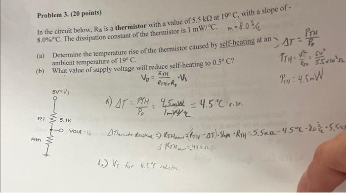 Solved Problem 3. (20 points) In the circuit below, Rm is a | Chegg.com
