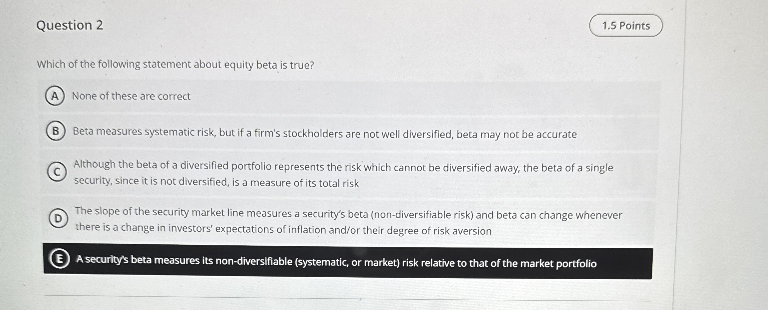 Solved Question 21.5 ﻿PointsWhich of the following statement | Chegg.com